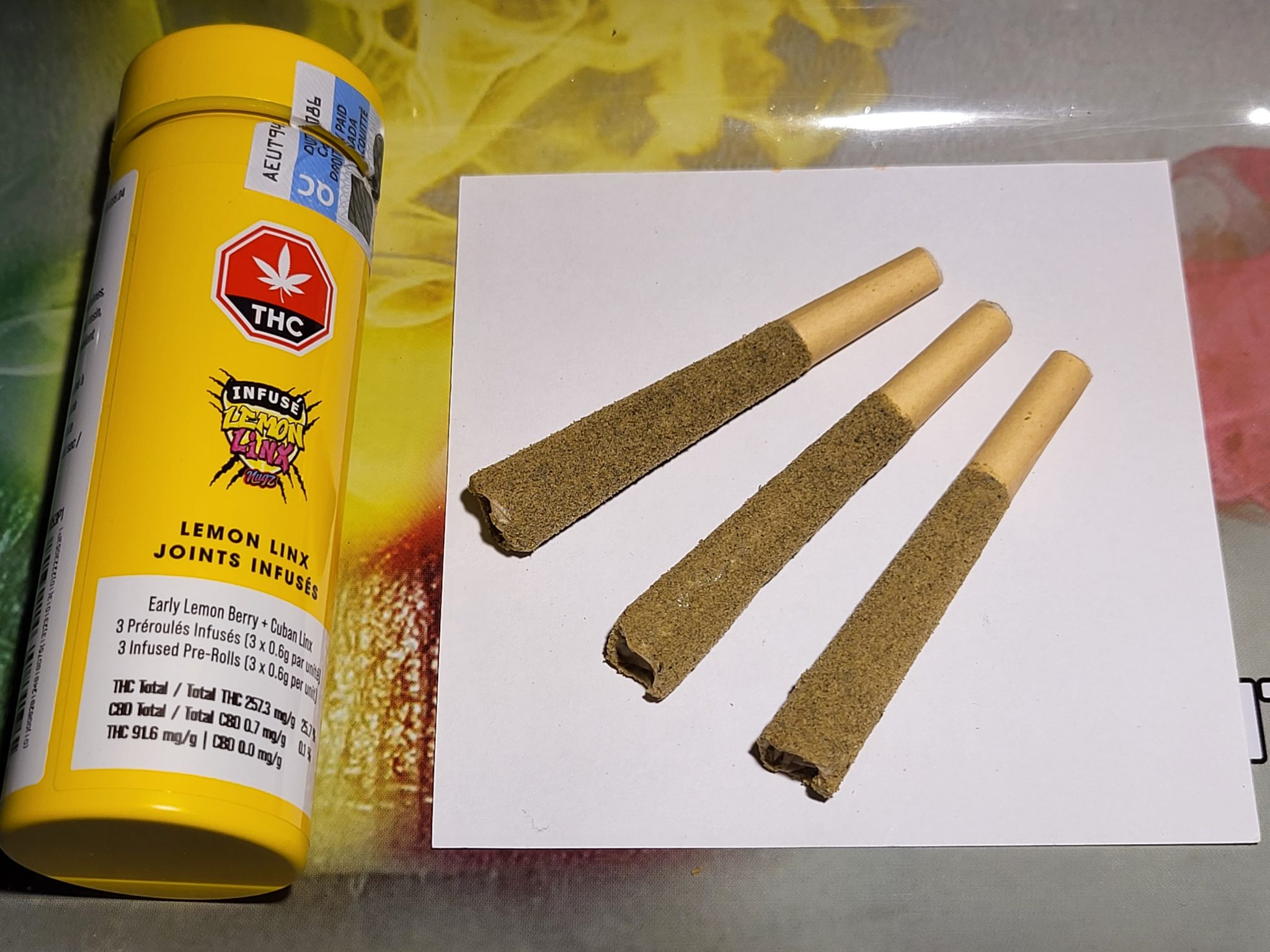 Lemon Linx Joints Infusés par Nugz - SQDC - BuzzNation